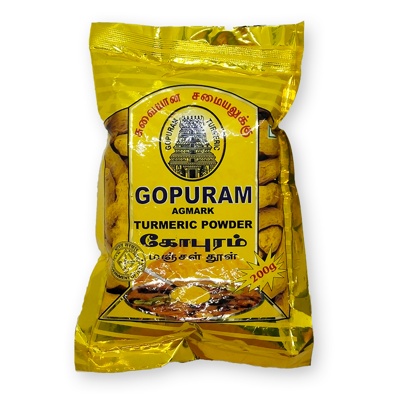 Gopuram Turmeric 200g - Sri Raghavendra Pooja Bhandar