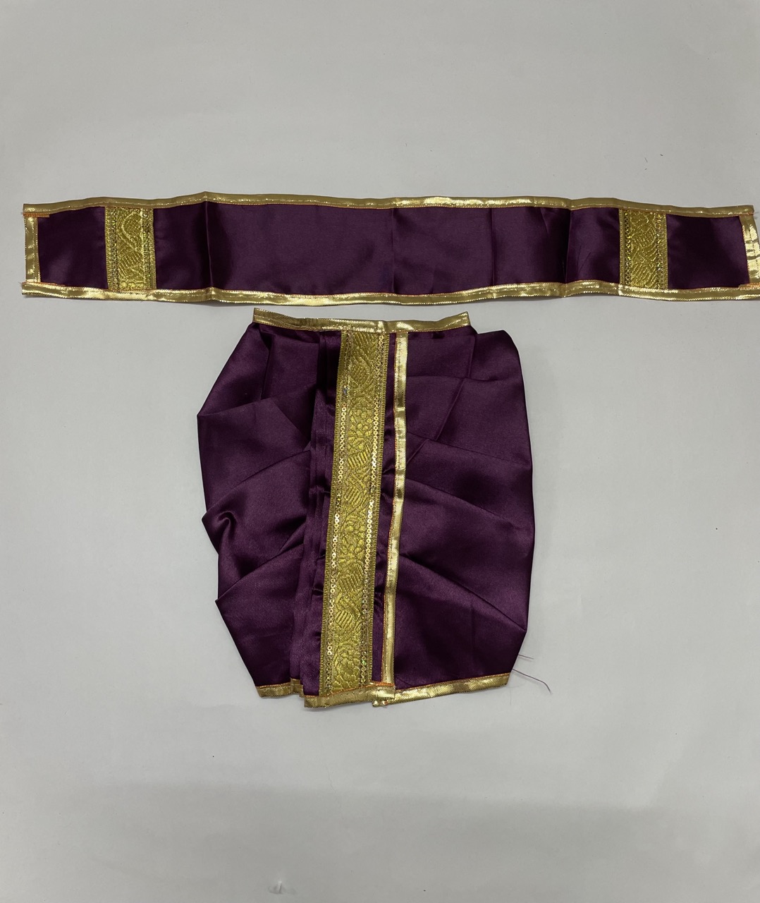 Little Krishna Dhoti Polka Dress For Kids | Purple Dhoti for Krishna ...